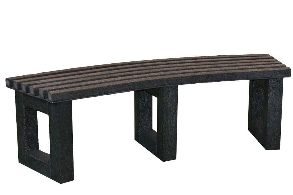 Armed Bench with Vertical Back | Plastecowood